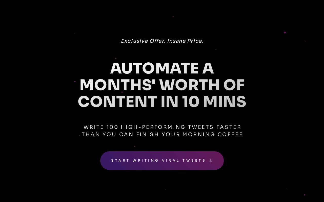 100 Tweets in 10 Minutes